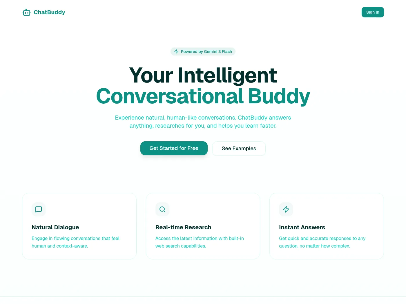 Conversational AI Buddy