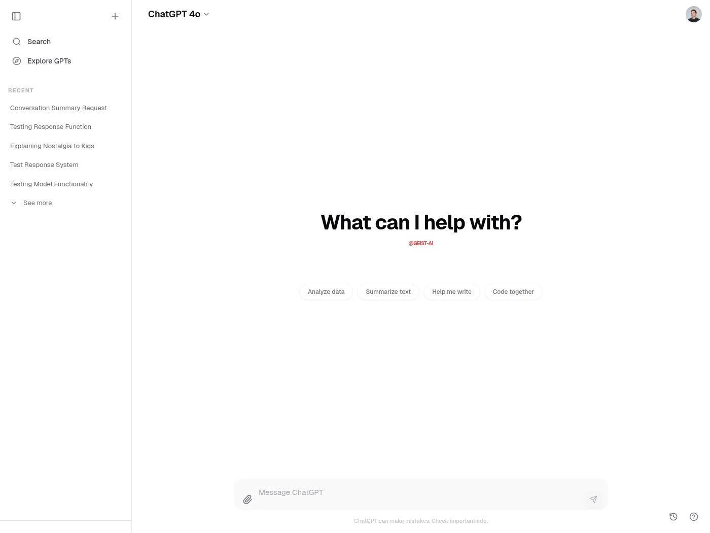 AI Chat Web Interface