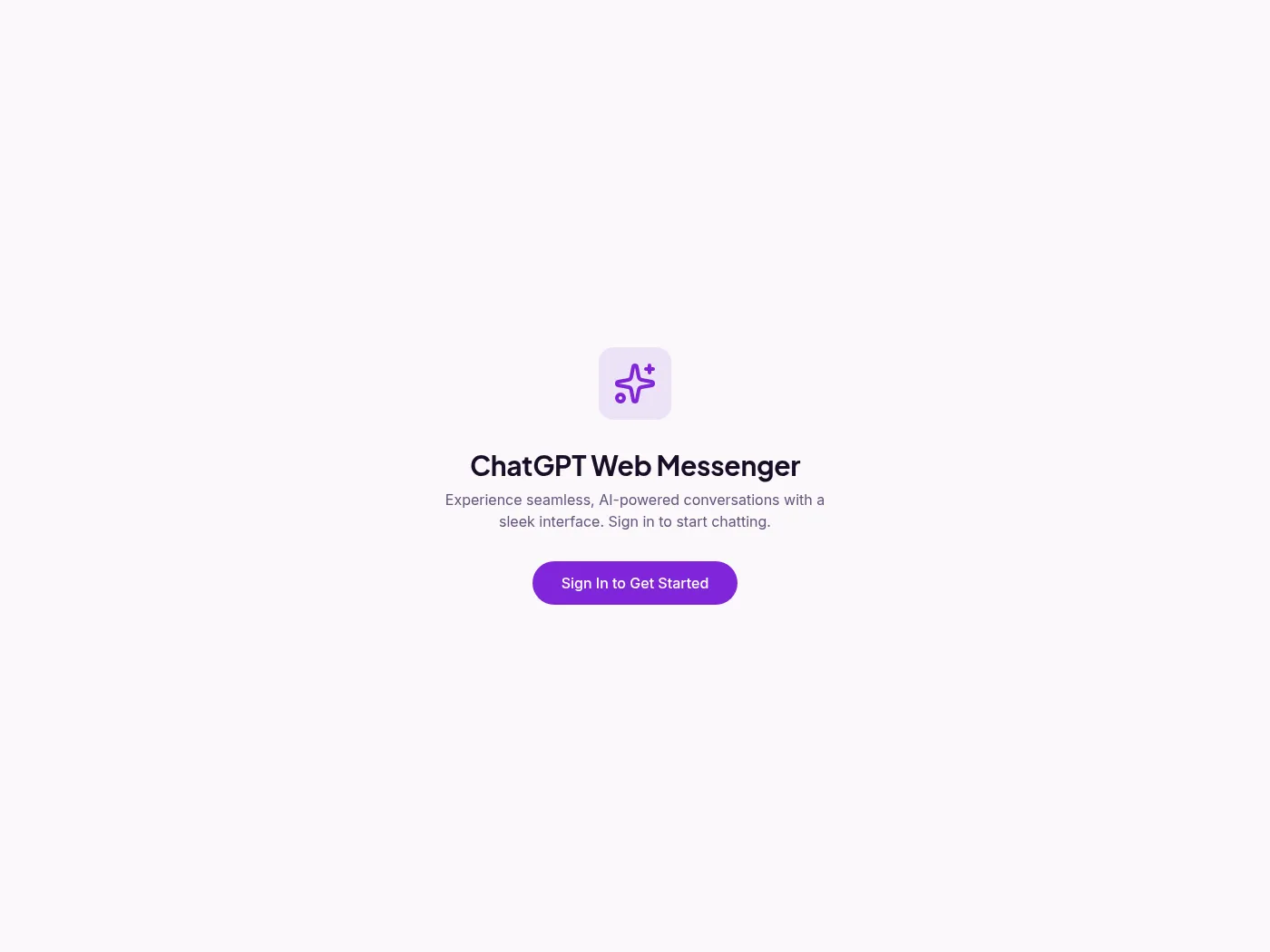 ChatGPT Web Messenger