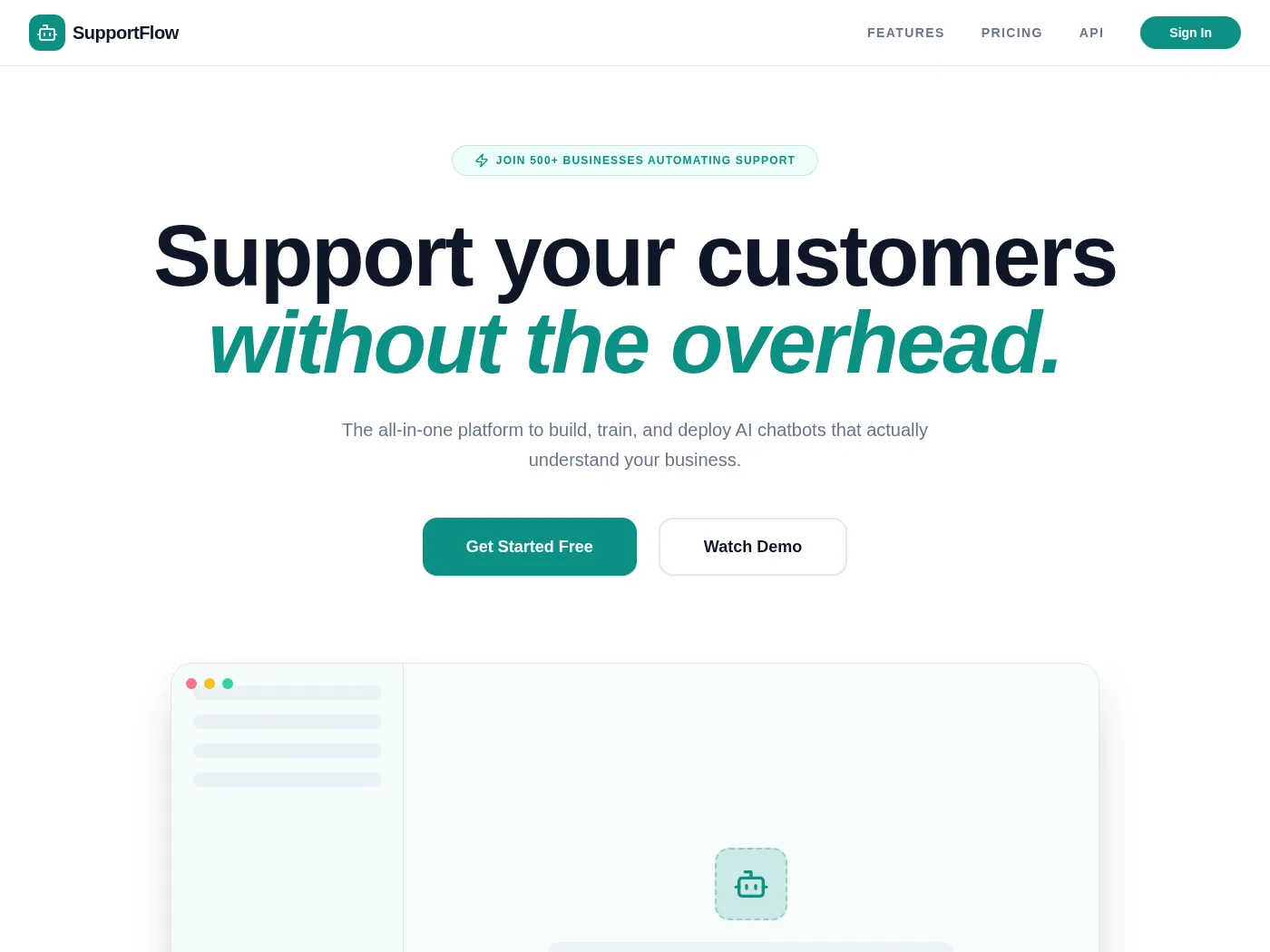AI Support Bot Platform
