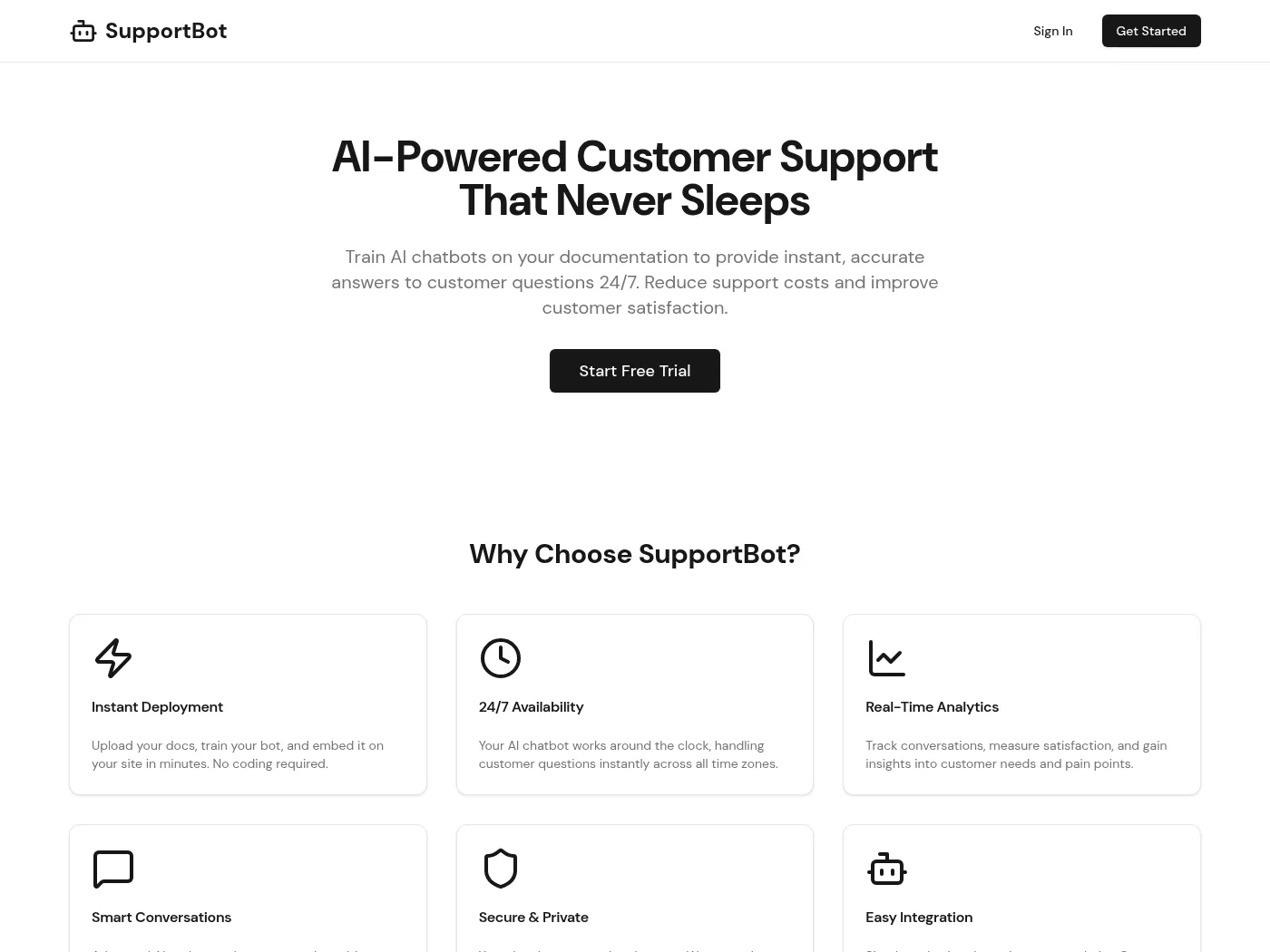 SupportBot Platform