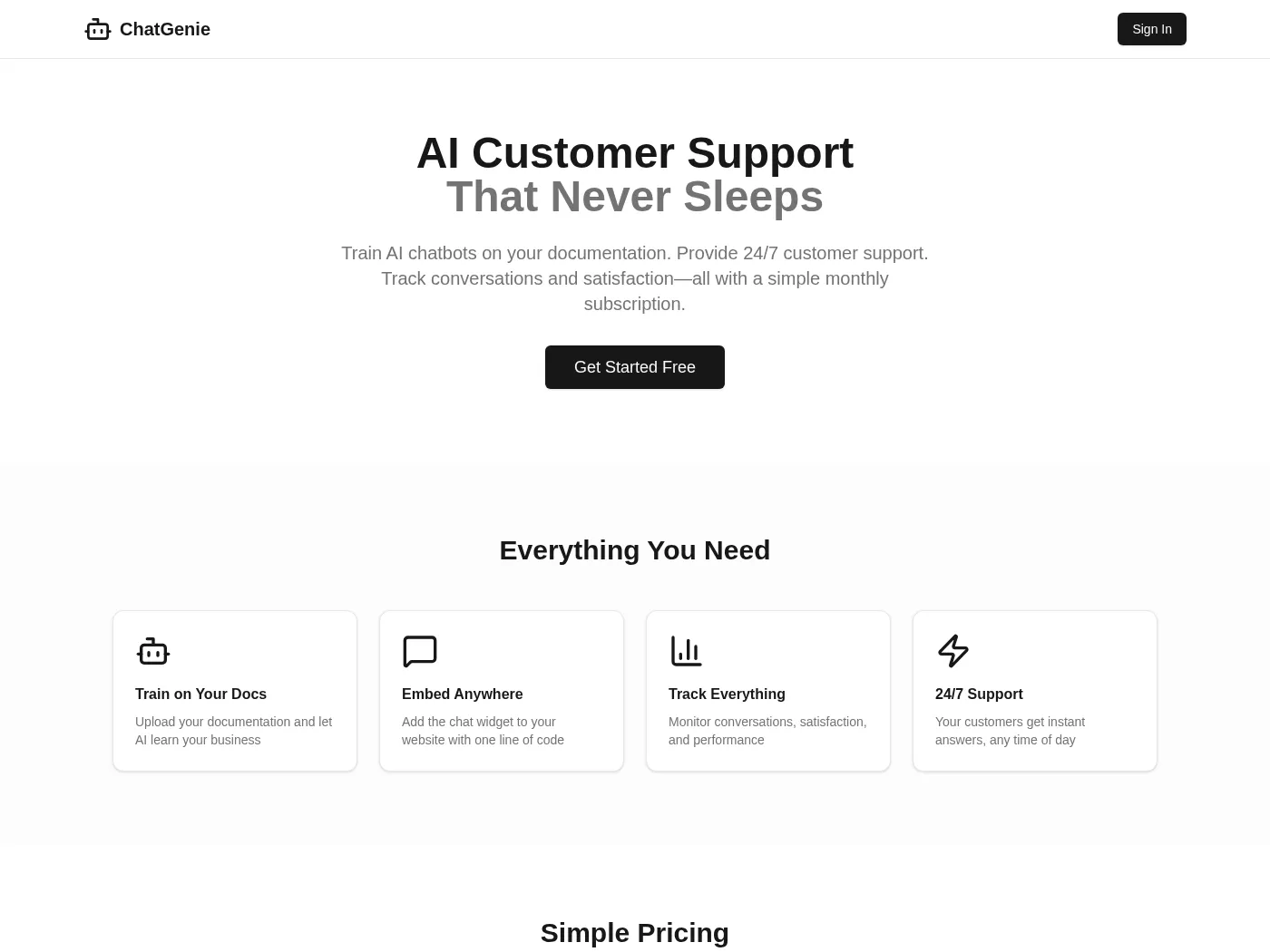 ChatGenie Platform