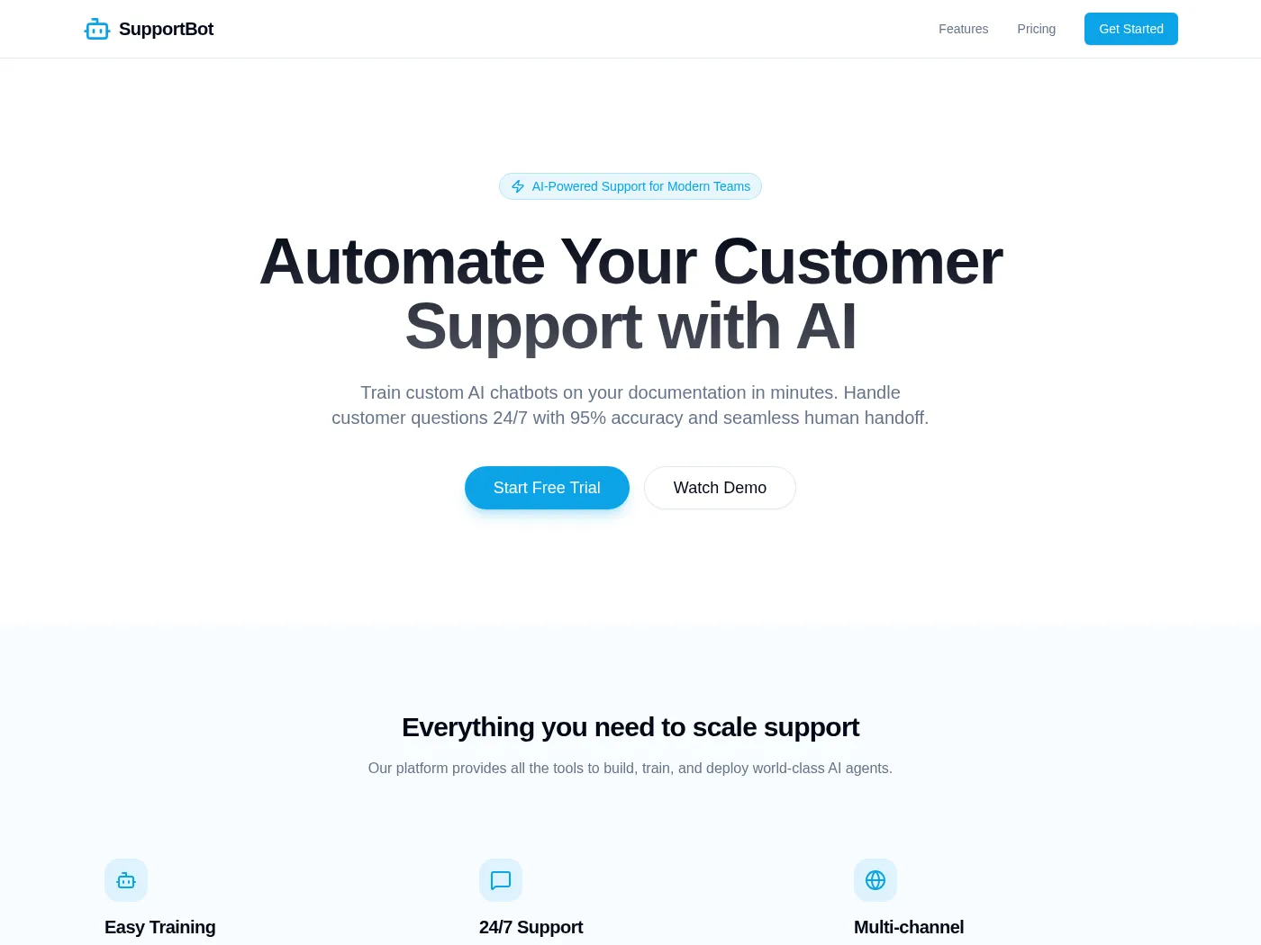 SupportBot Platform