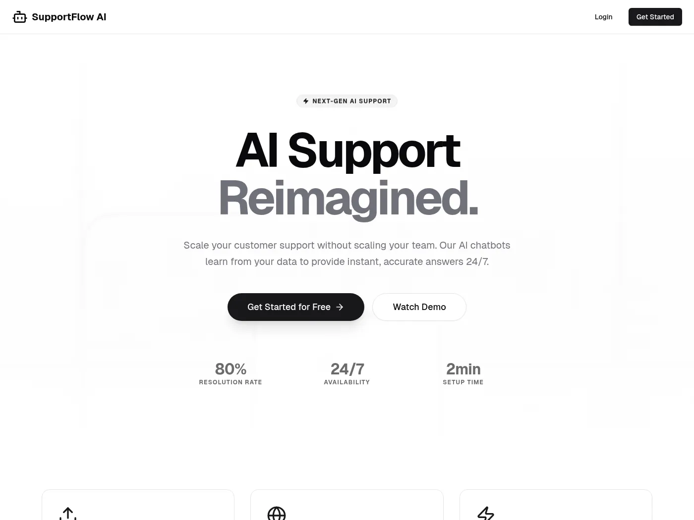 AI Support Chatbot Platform