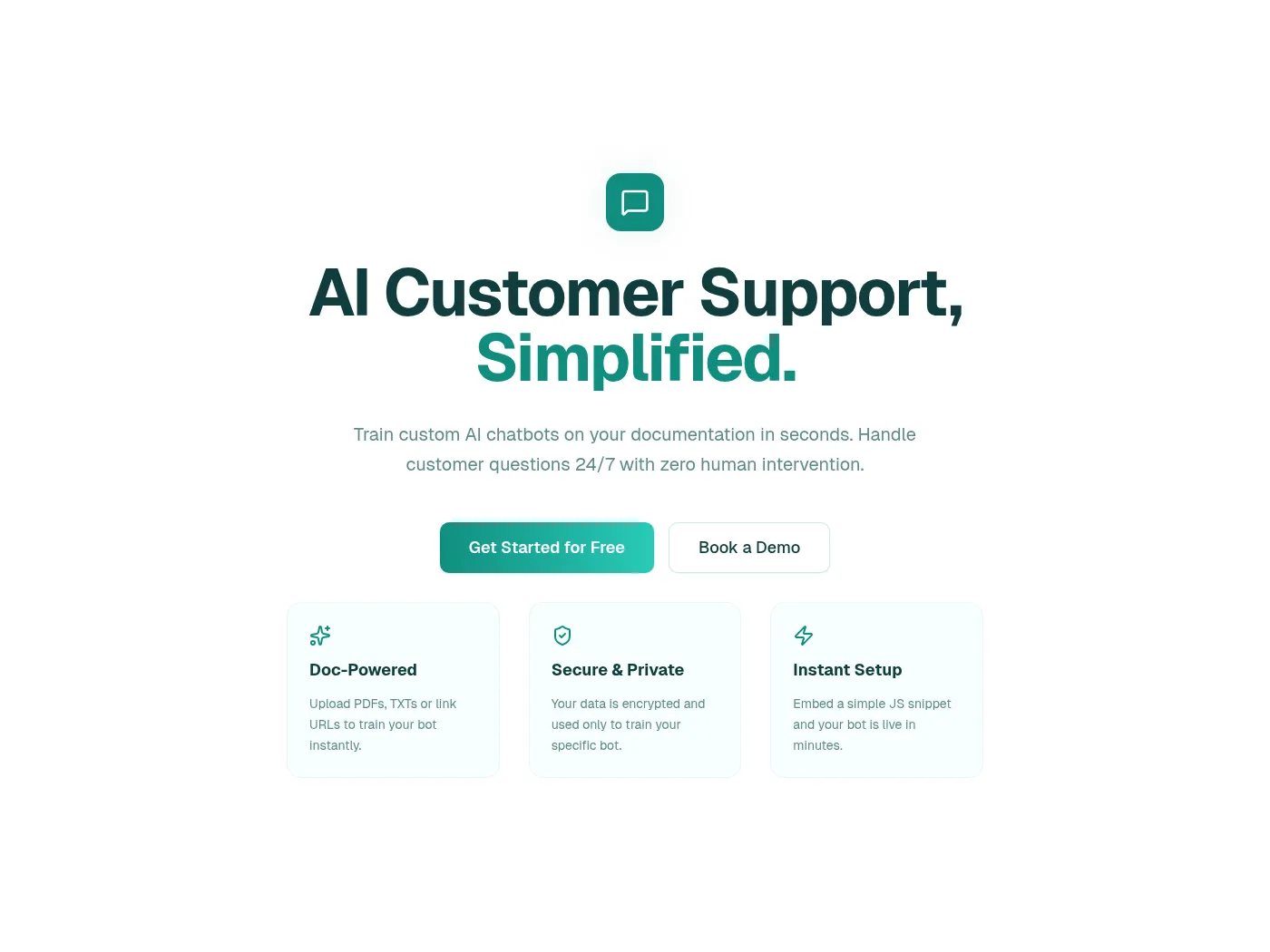 AI Support Bot Platform