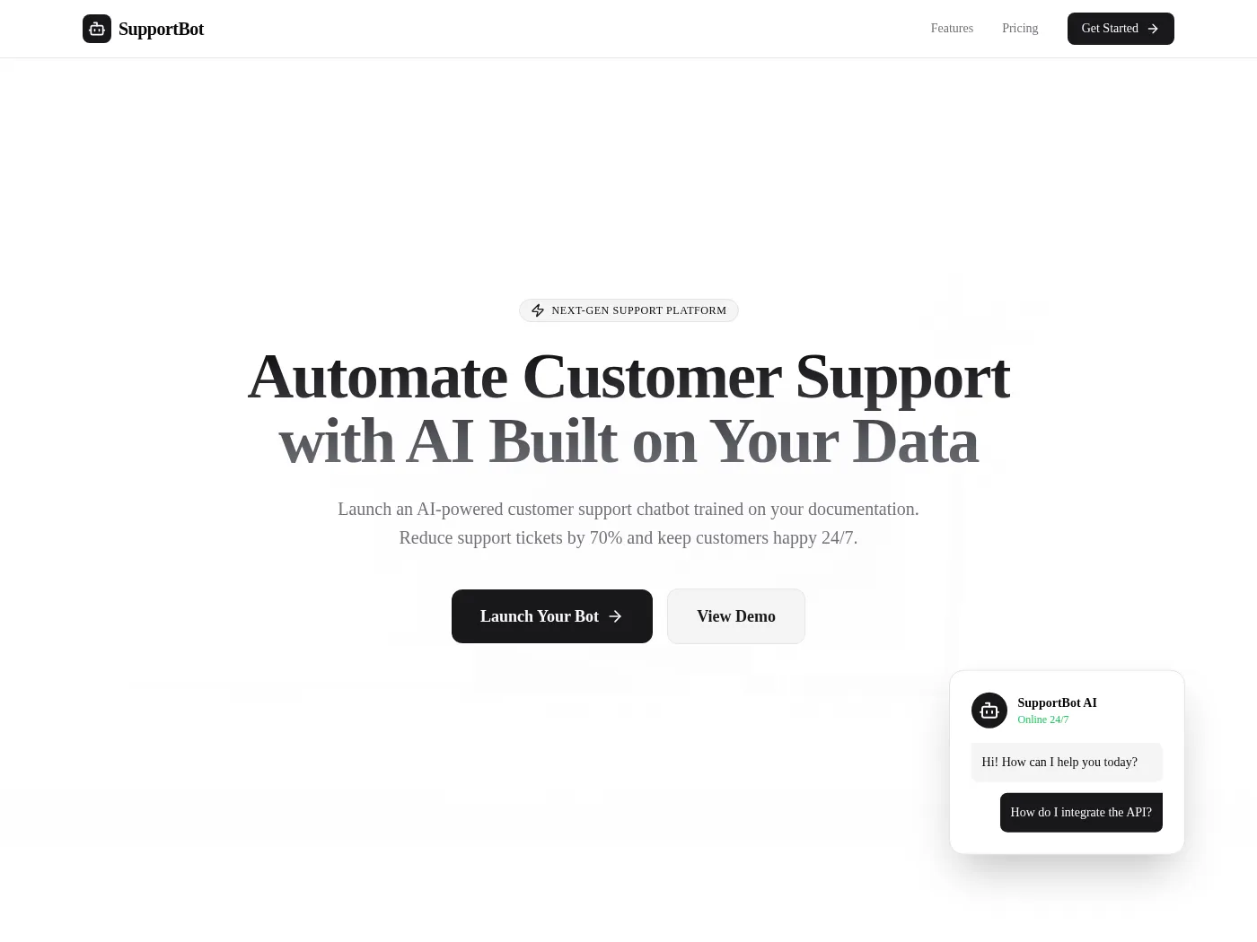 SupportBot Platform