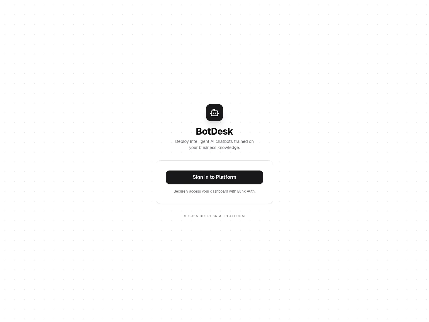 BotDesk AI Platform