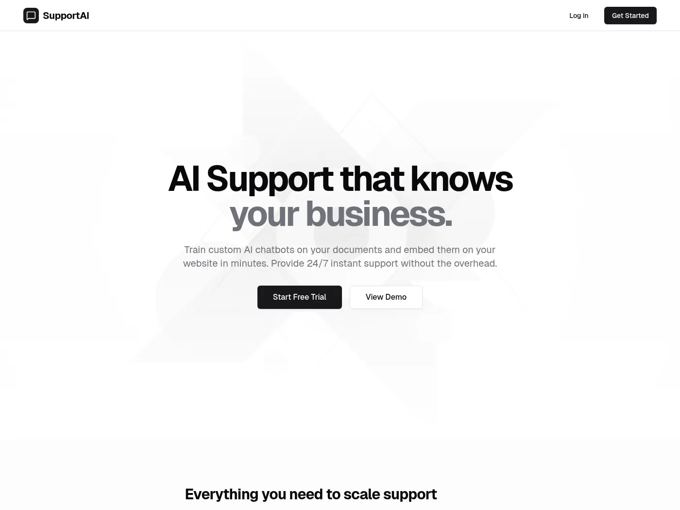 AI Support Chatbot Platform