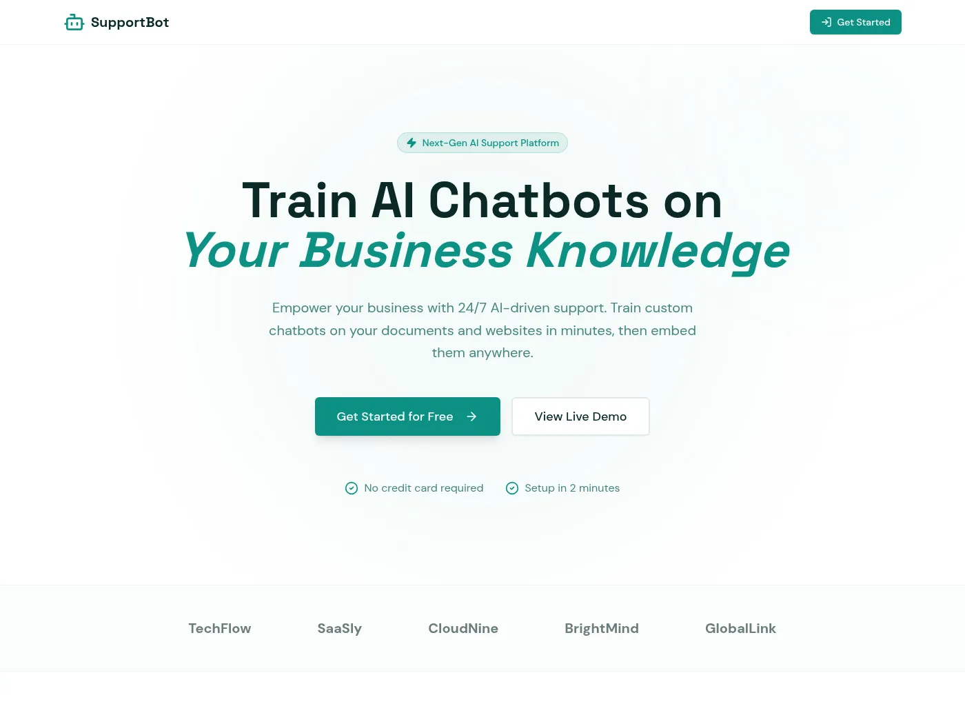 SupportBot Platform