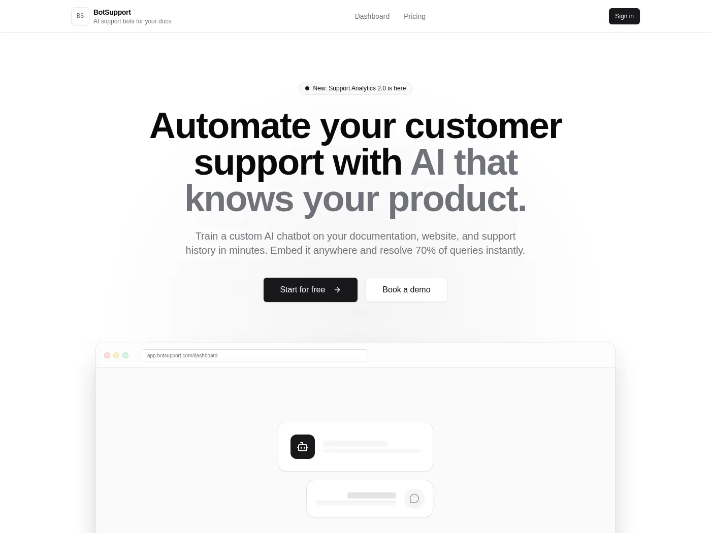 BotSupport Platform