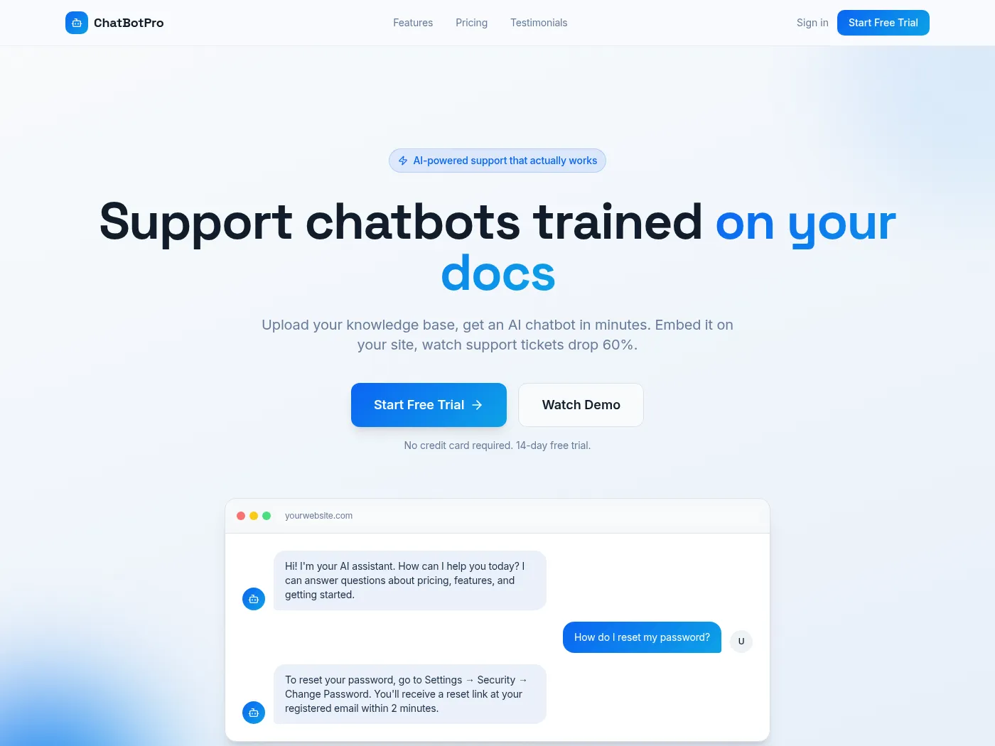 ChatBotPro Platform
