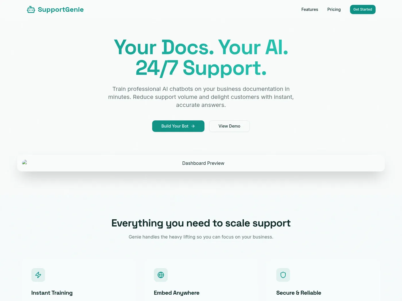 SupportGenie Platform