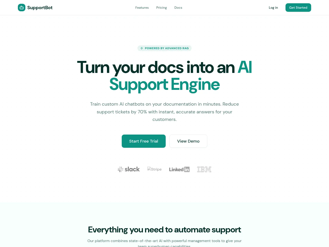 SupportBot Platform
