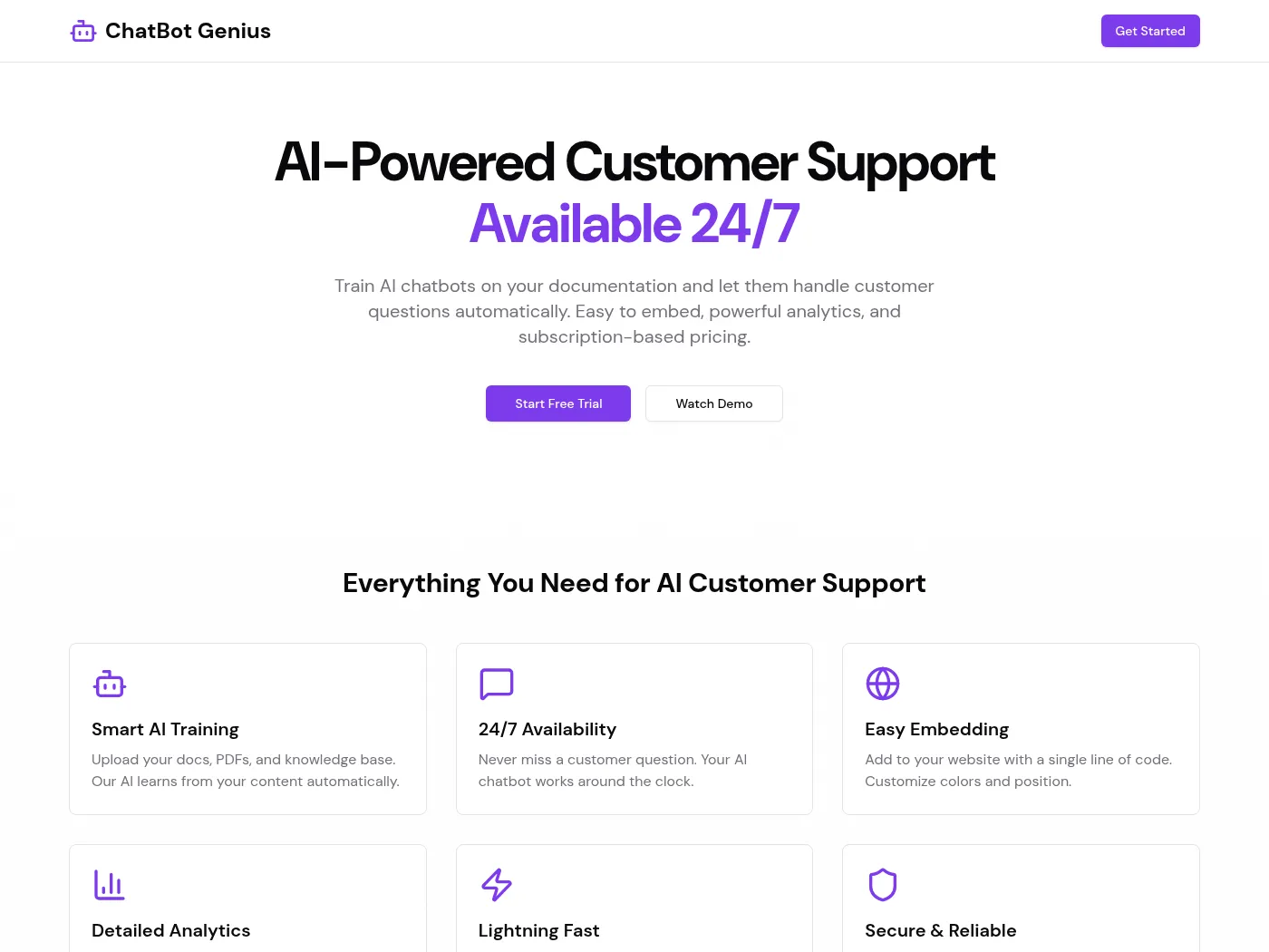 ChatBot Genius Platform