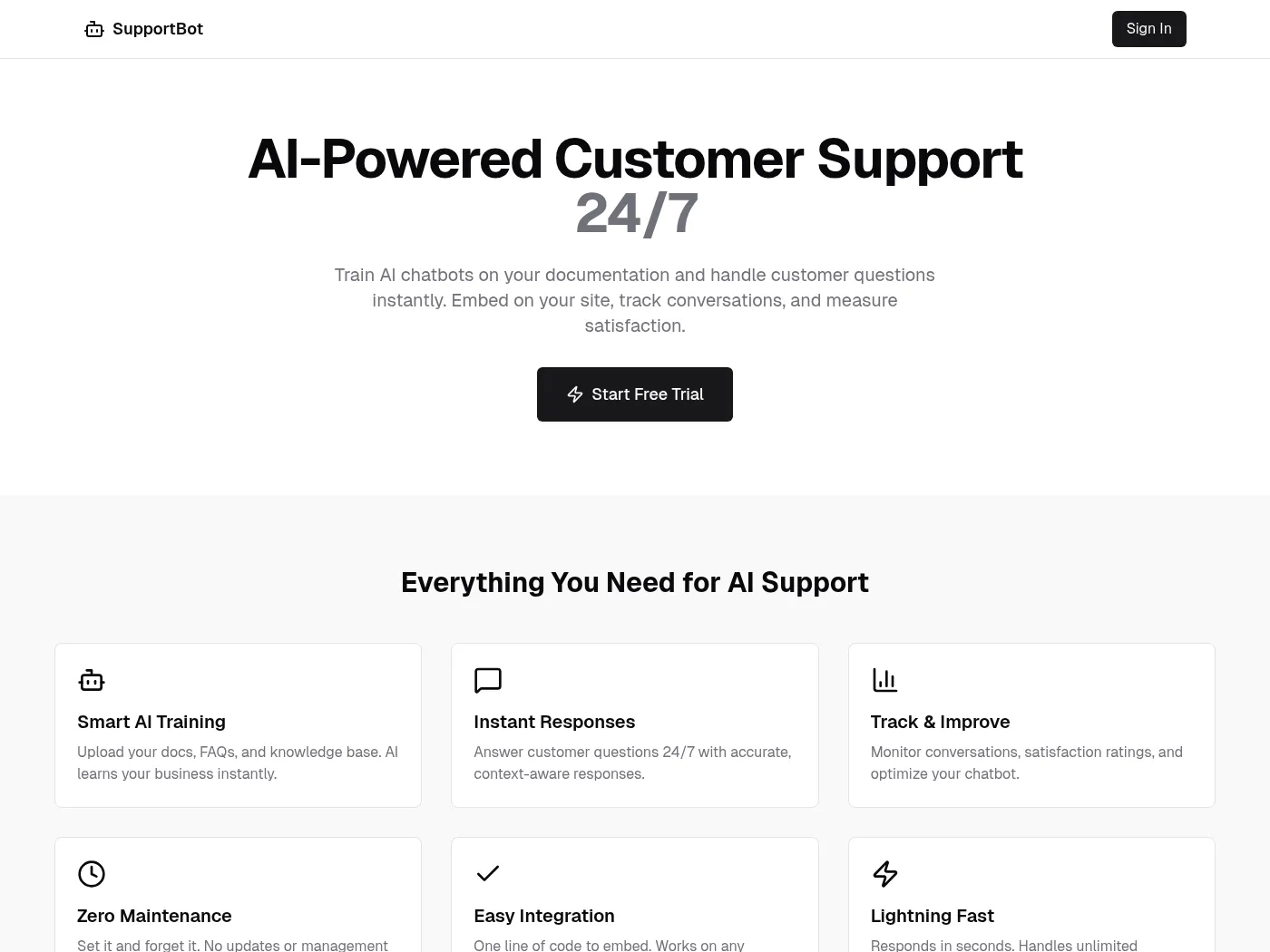 SupportBot Platform