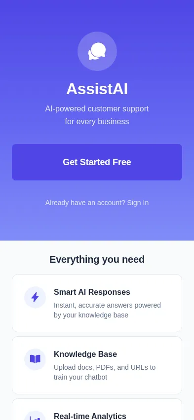 AssistAI Platform