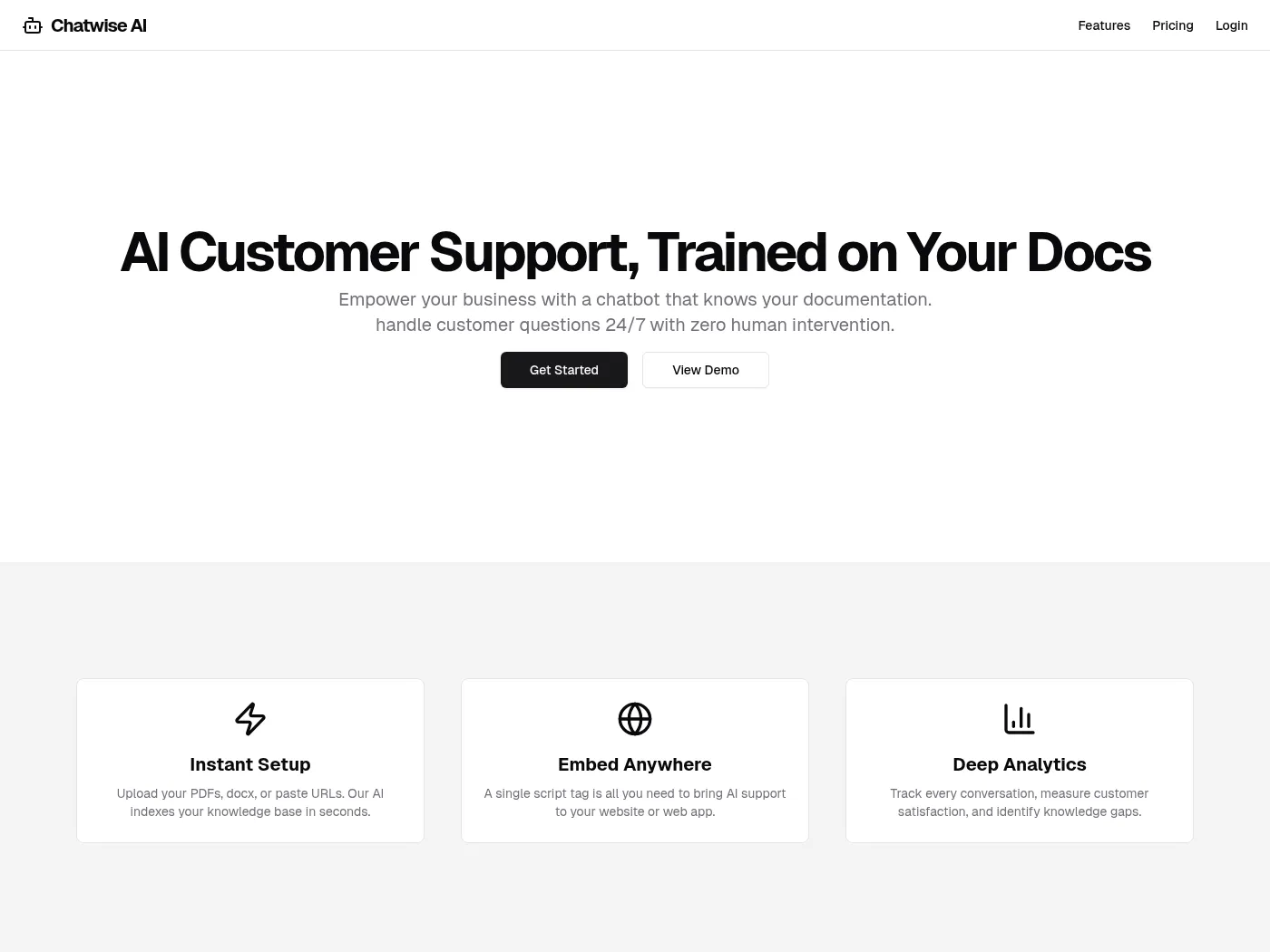 Chatwise AI Support
