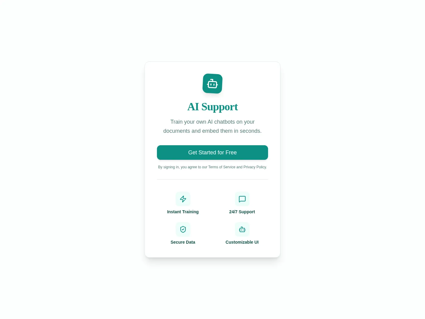 AI Support Chat Platform