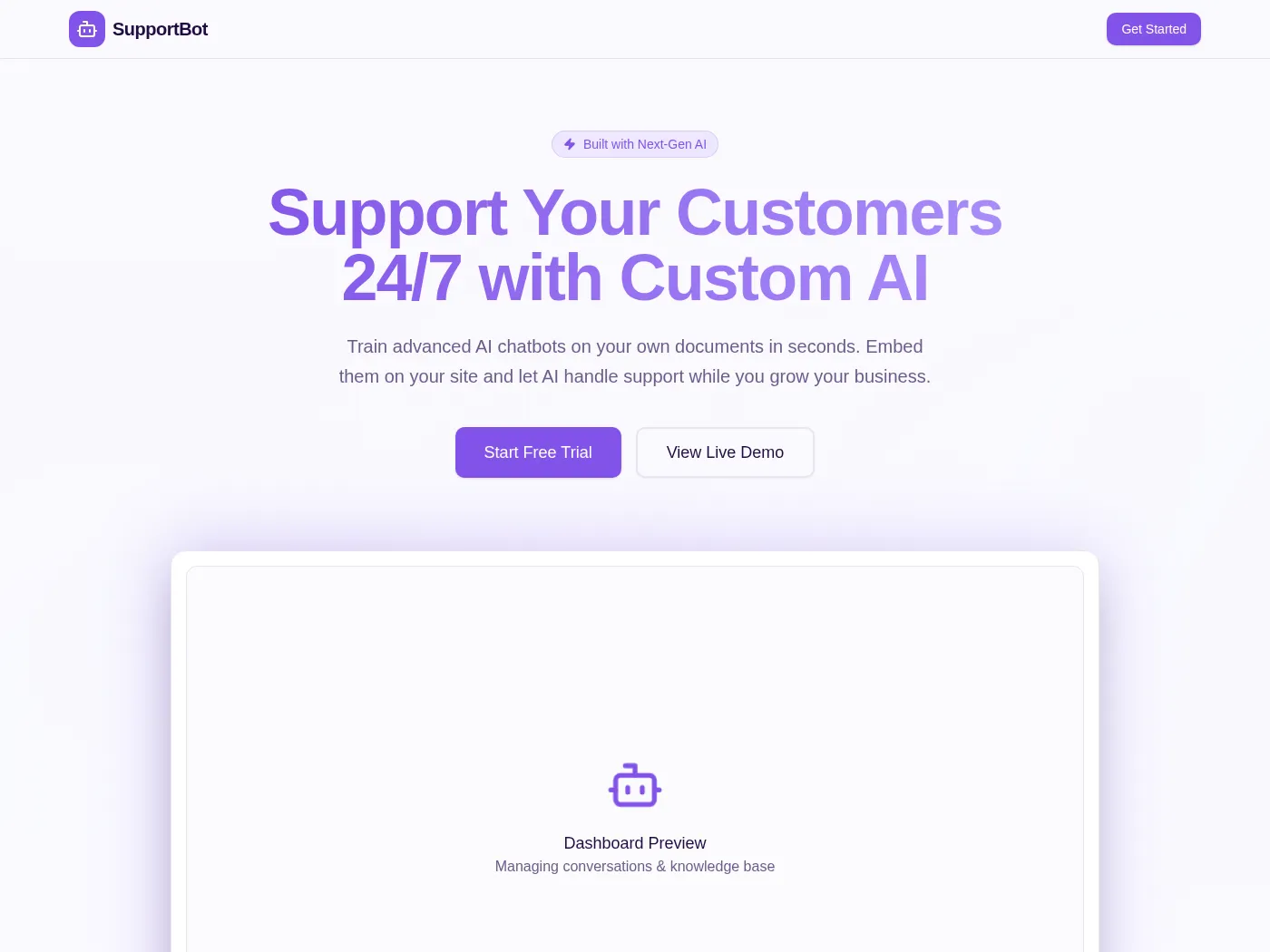 SupportBot Platform