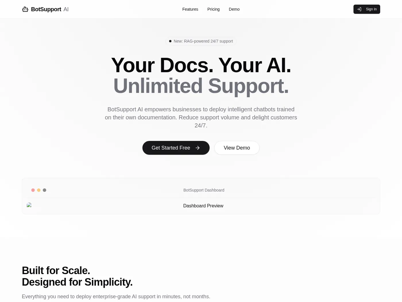 BotSupport AI Platform
