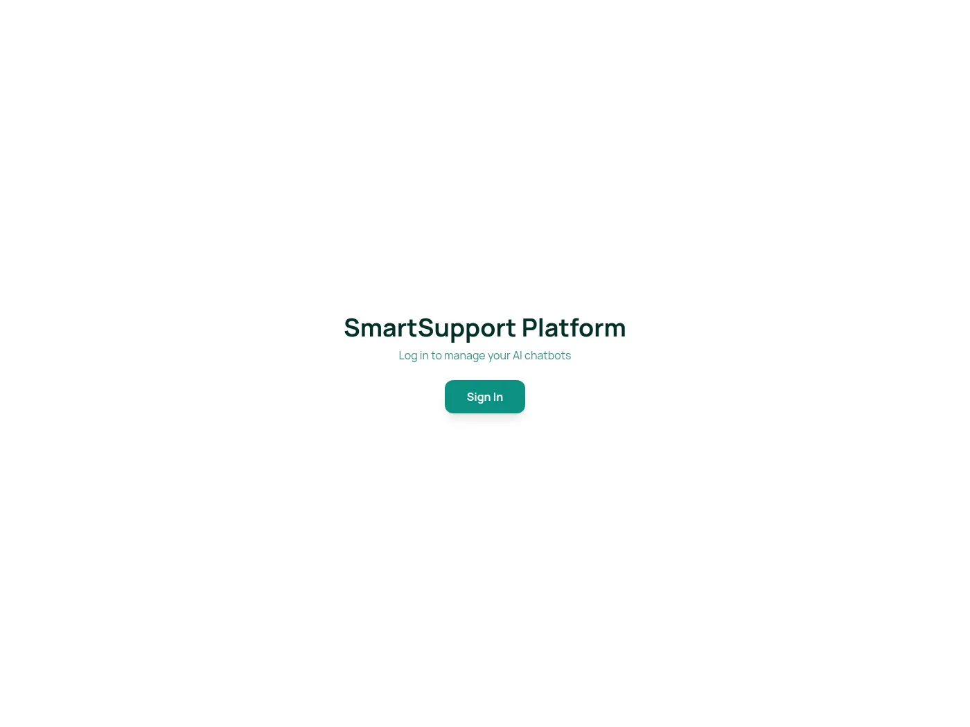 SmartSupport Platform