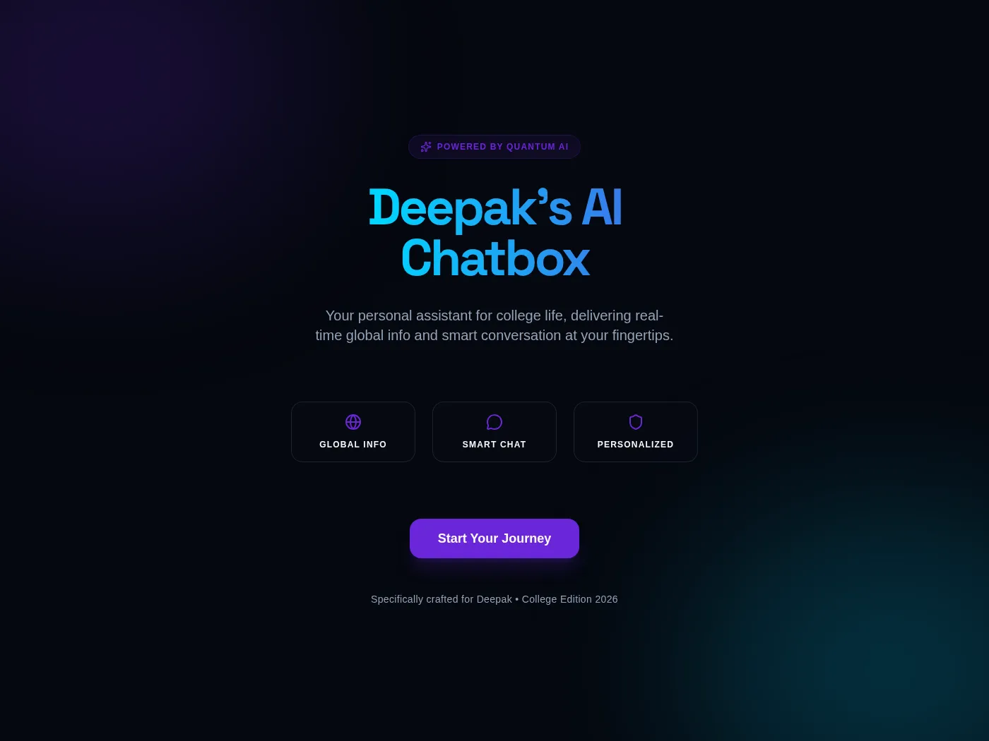 Deepak's AI Chatbox