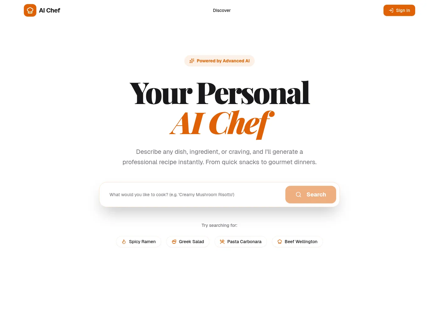 AI Chef Assistant