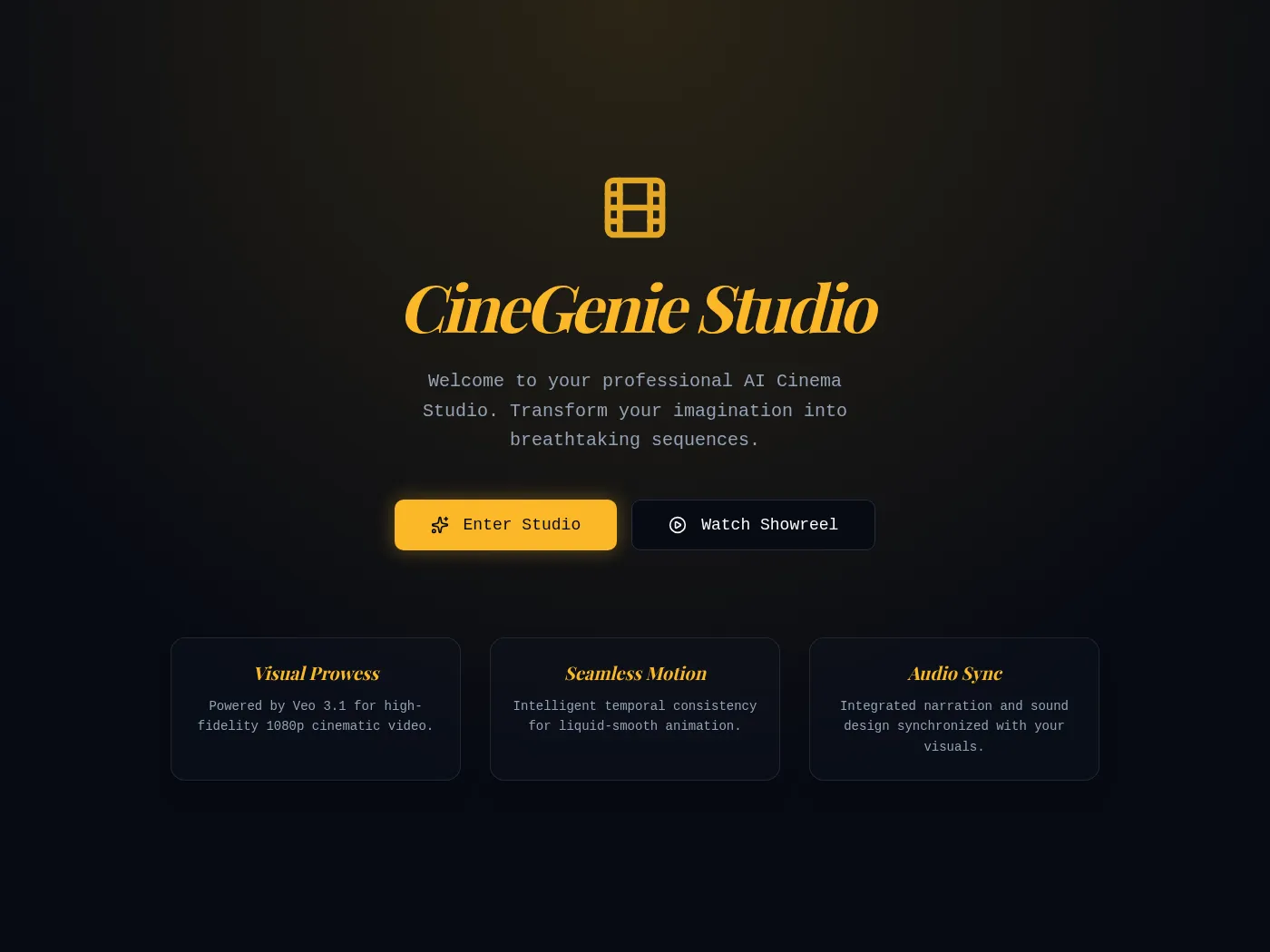 CineGenie AI Studio