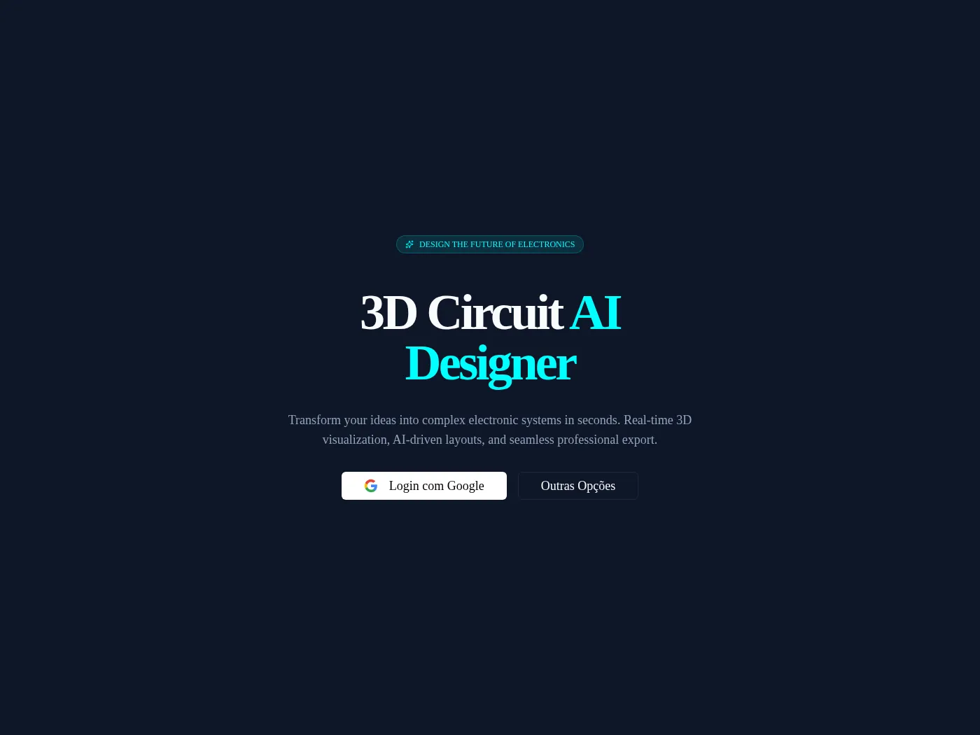 3D Circuit Designer AI