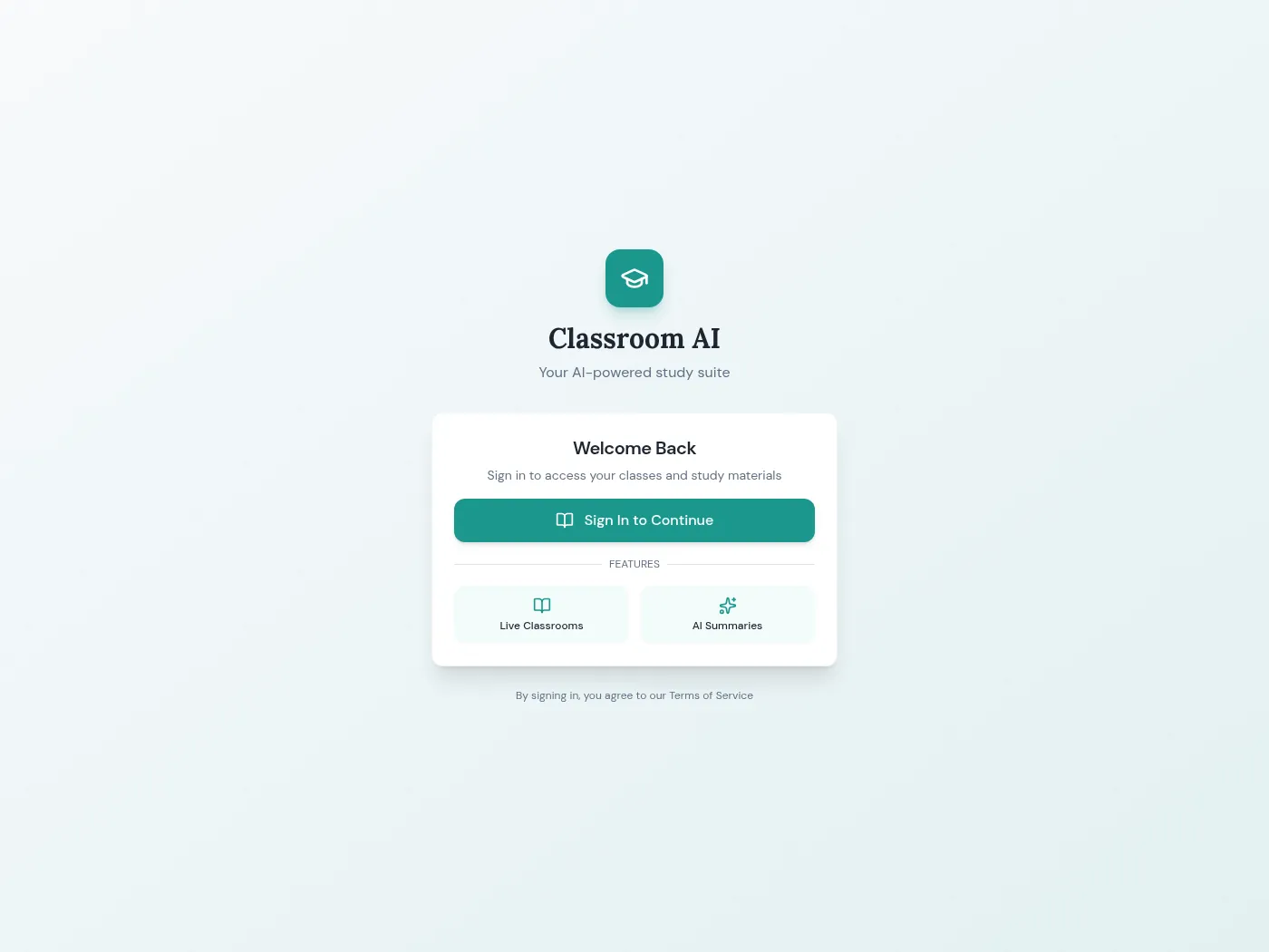 Classroom AI Study Suite