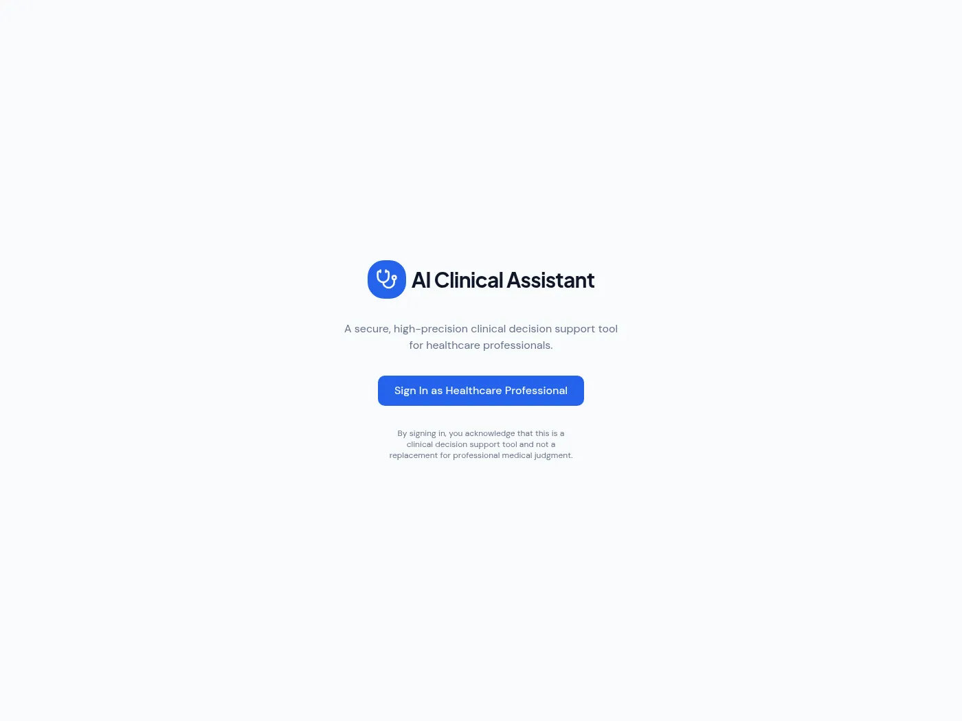 AI Clinical Assistant