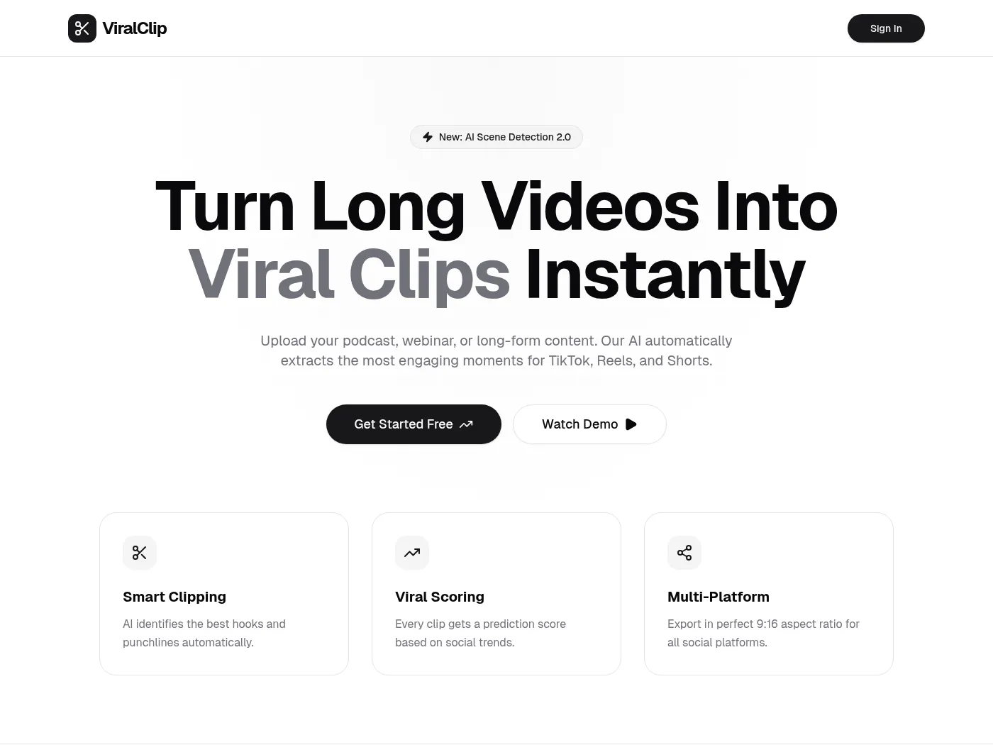 Viral AI Clip Maker