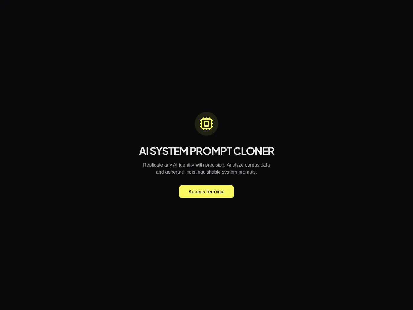 AI System Prompt Cloner