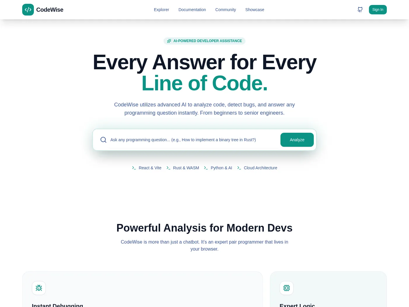 CodeWise Answer Hub