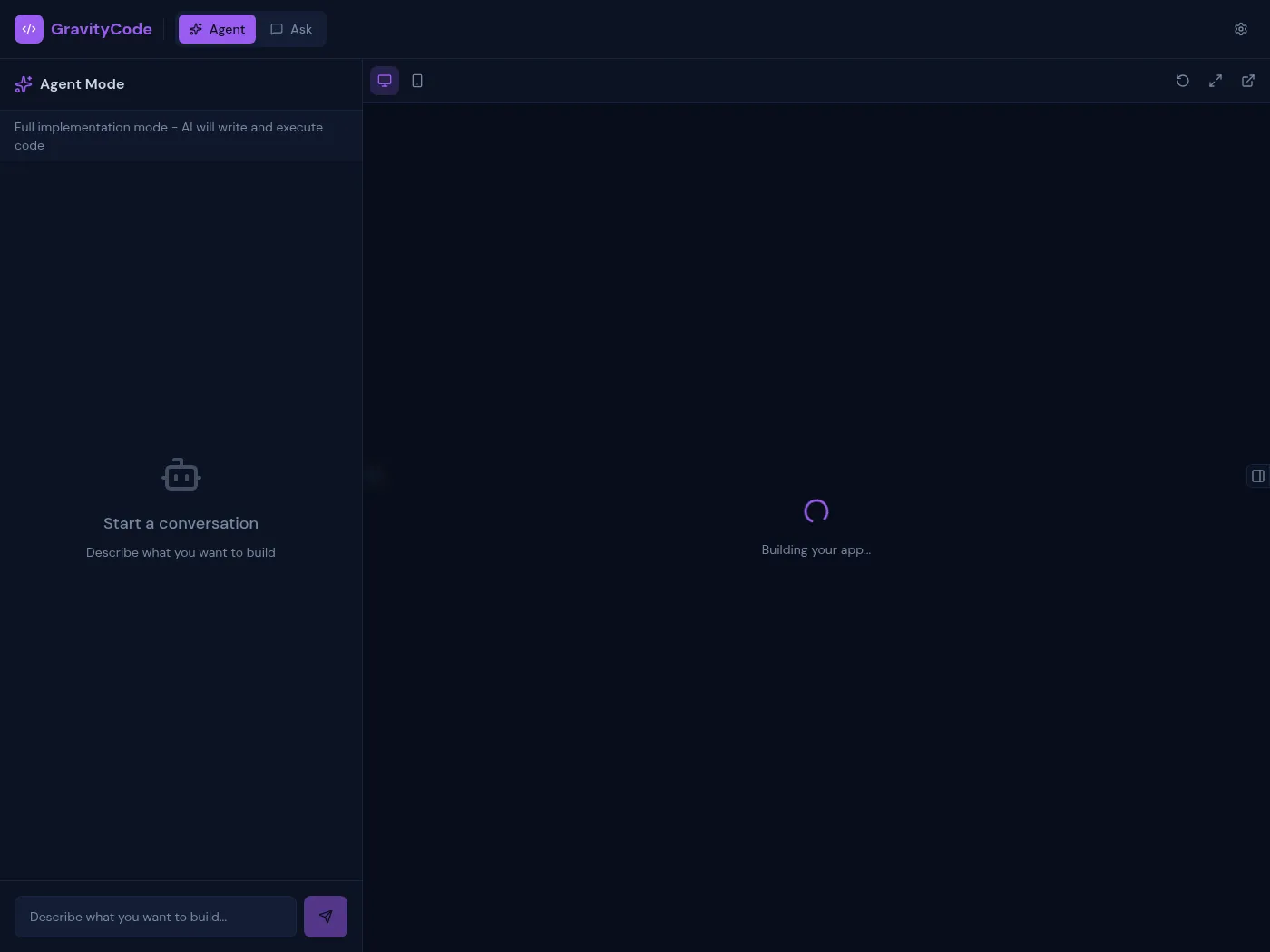 GravityCode AI Editor