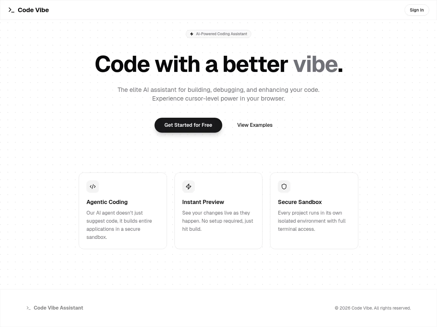 Code Vibe Assistant
