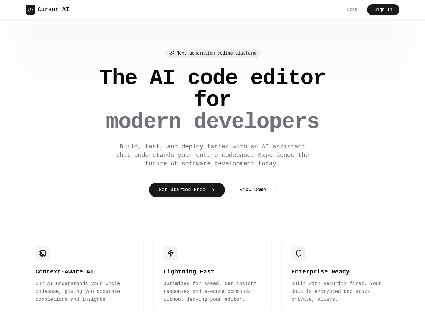 Cursor AI Platform
