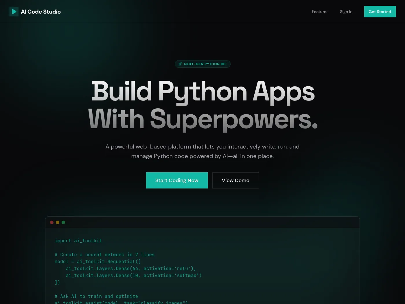AI Toolkit Web App
