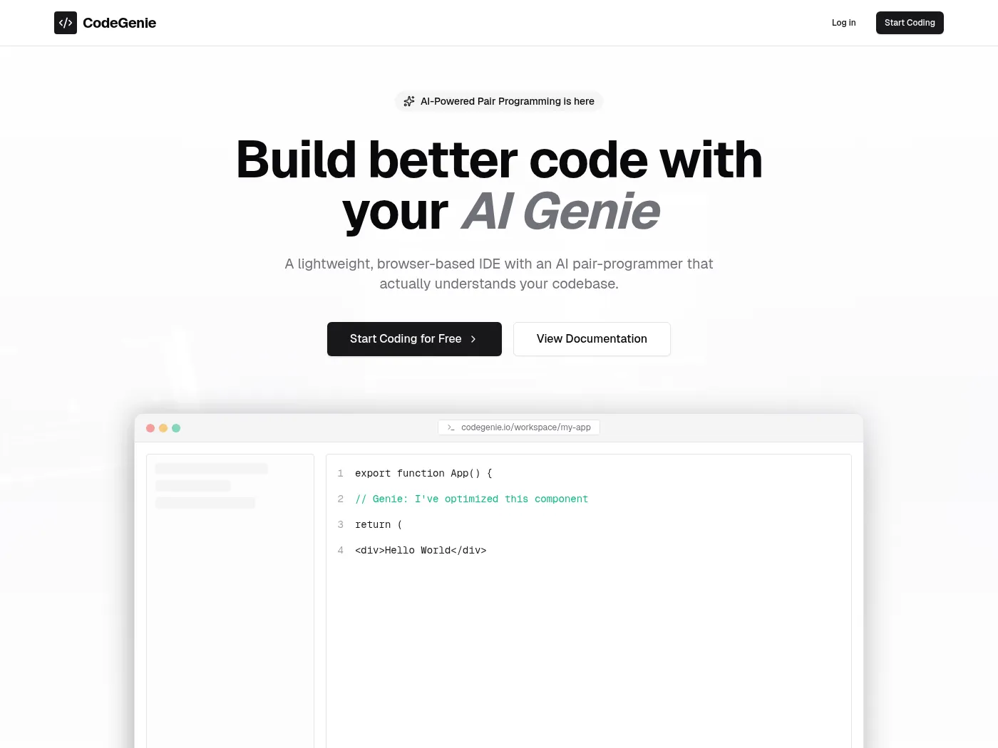 CodeGenie AI Studio
