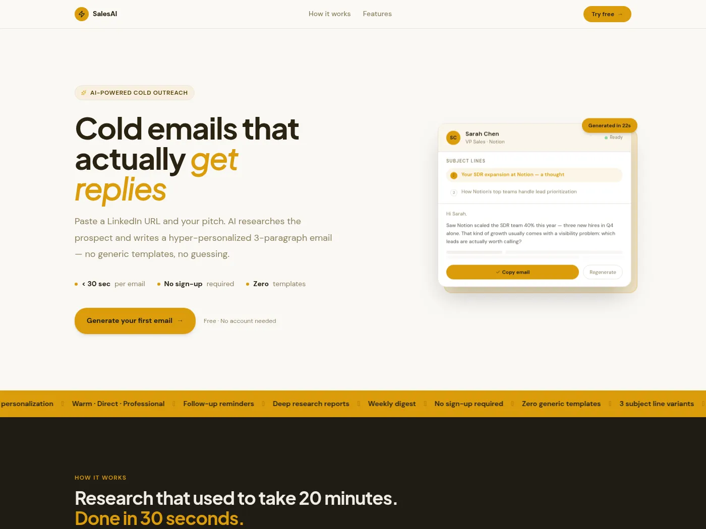 SalesAI Outreach Wizard