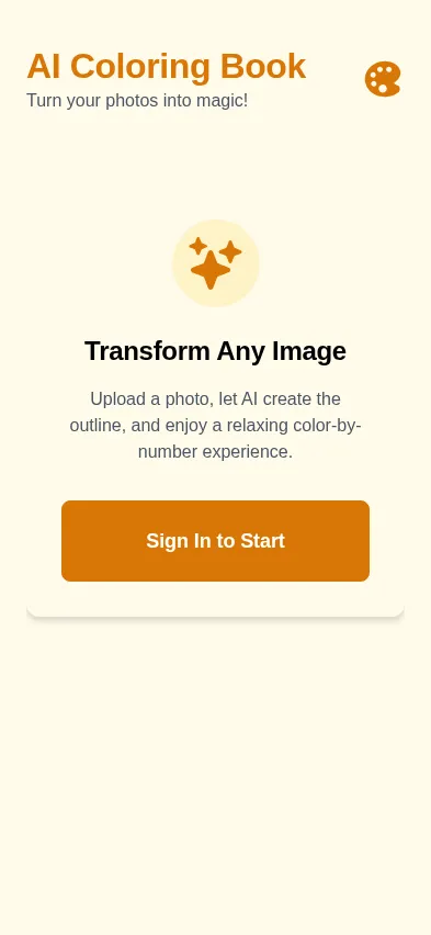 AI Coloring Book App