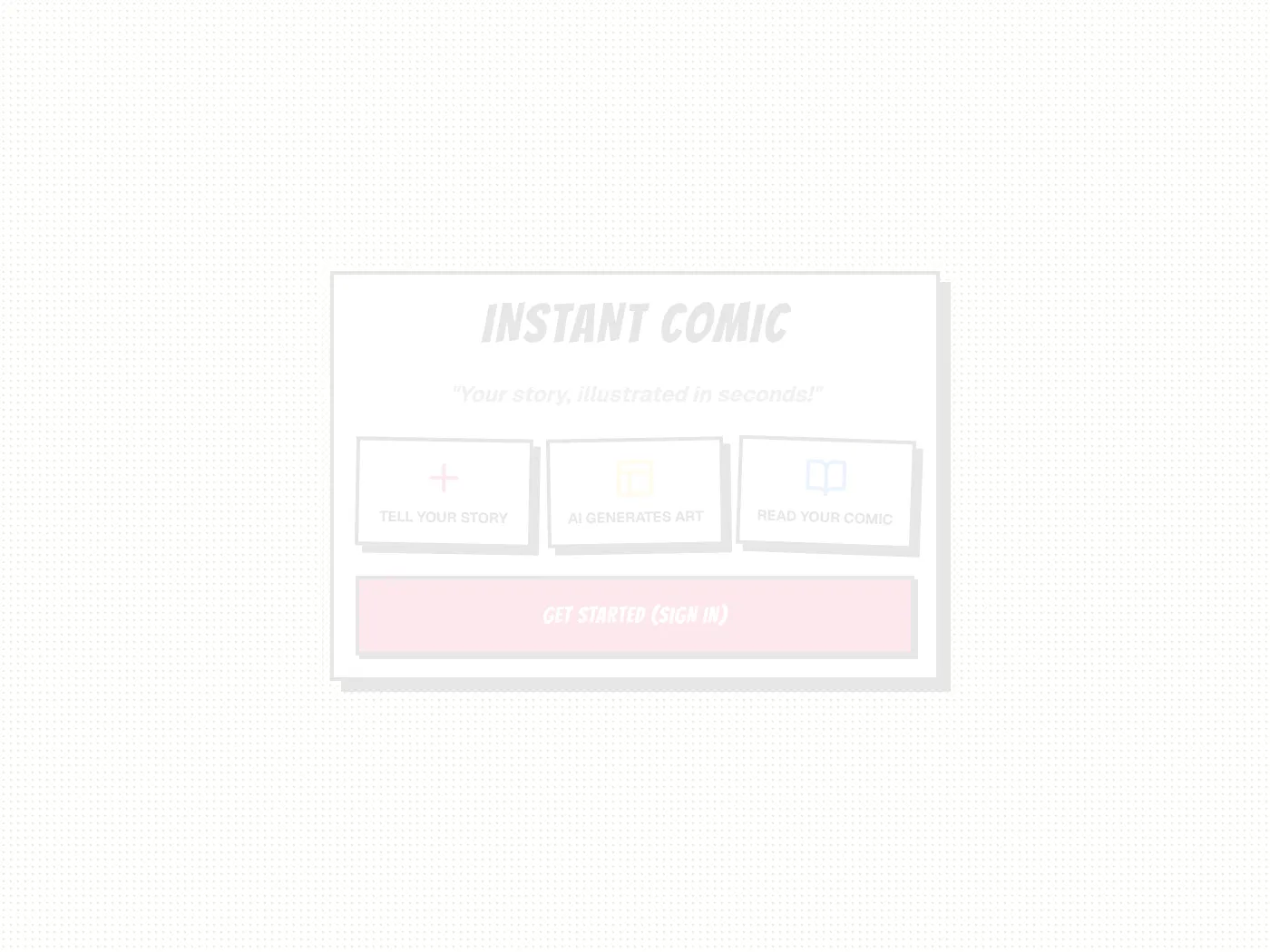 Instant Comic Generator