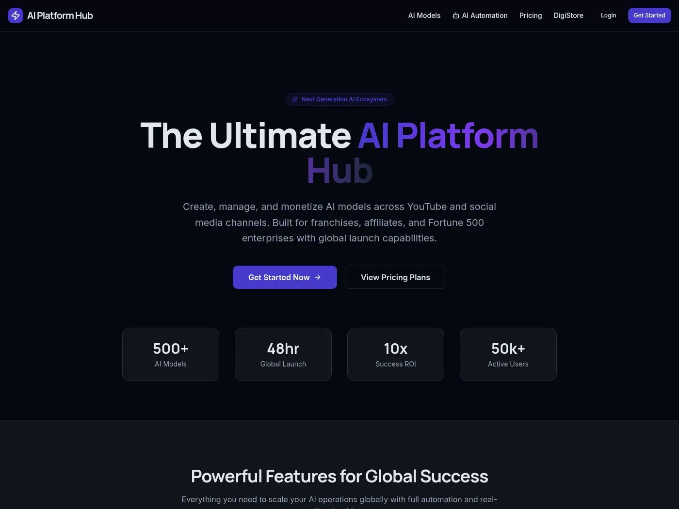 AI Commerce Admin Hub
