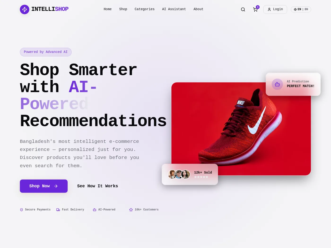 Bangladesh AI Commerce Landing