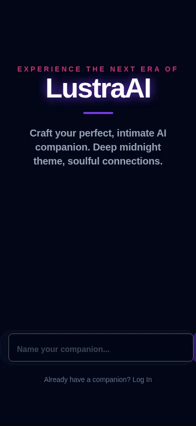 Intimate AI Companion Builder