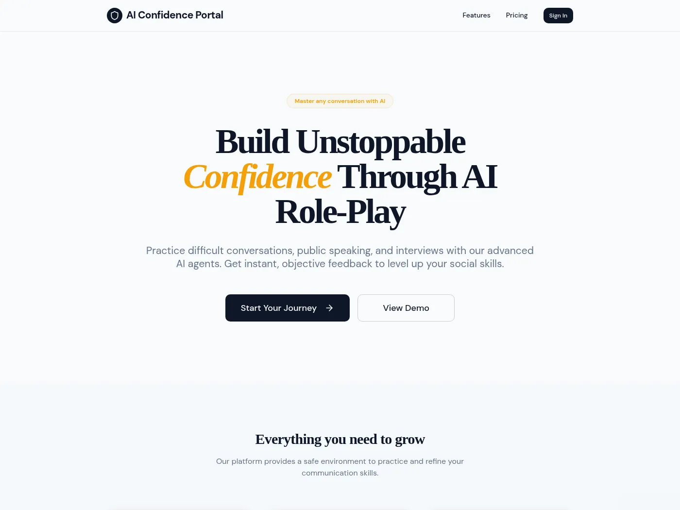 AI Confidence Portal