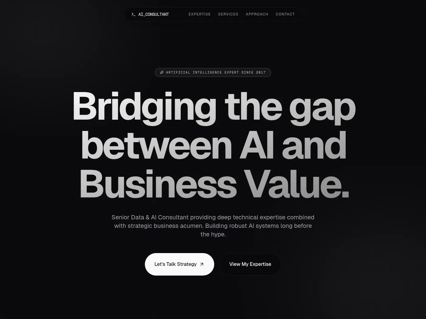 AI Consultant Landing