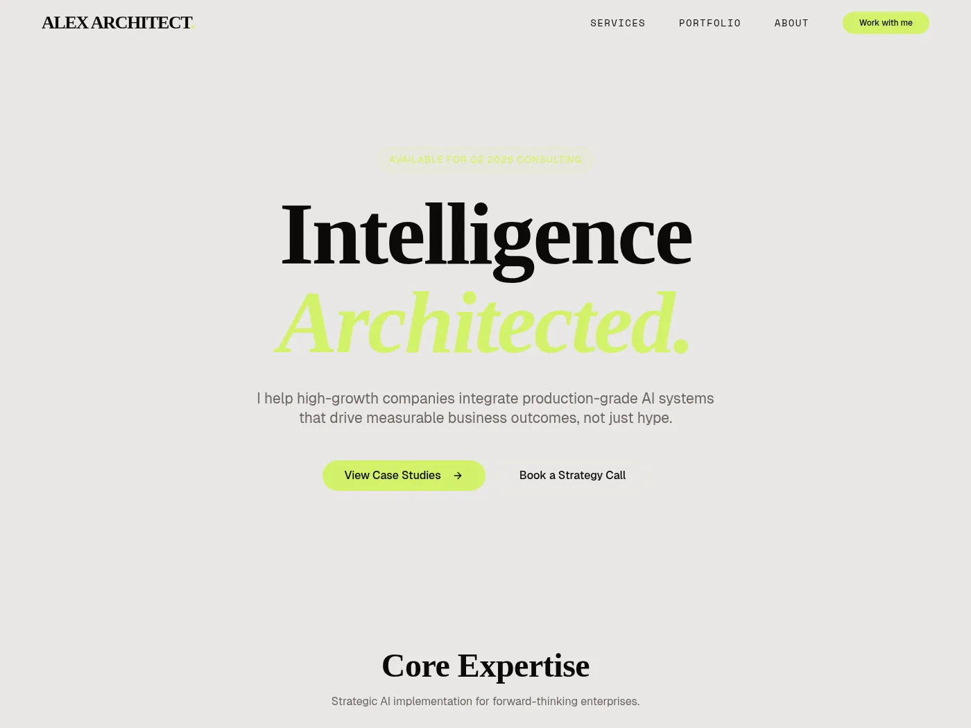 AI Consultant Portfolio
