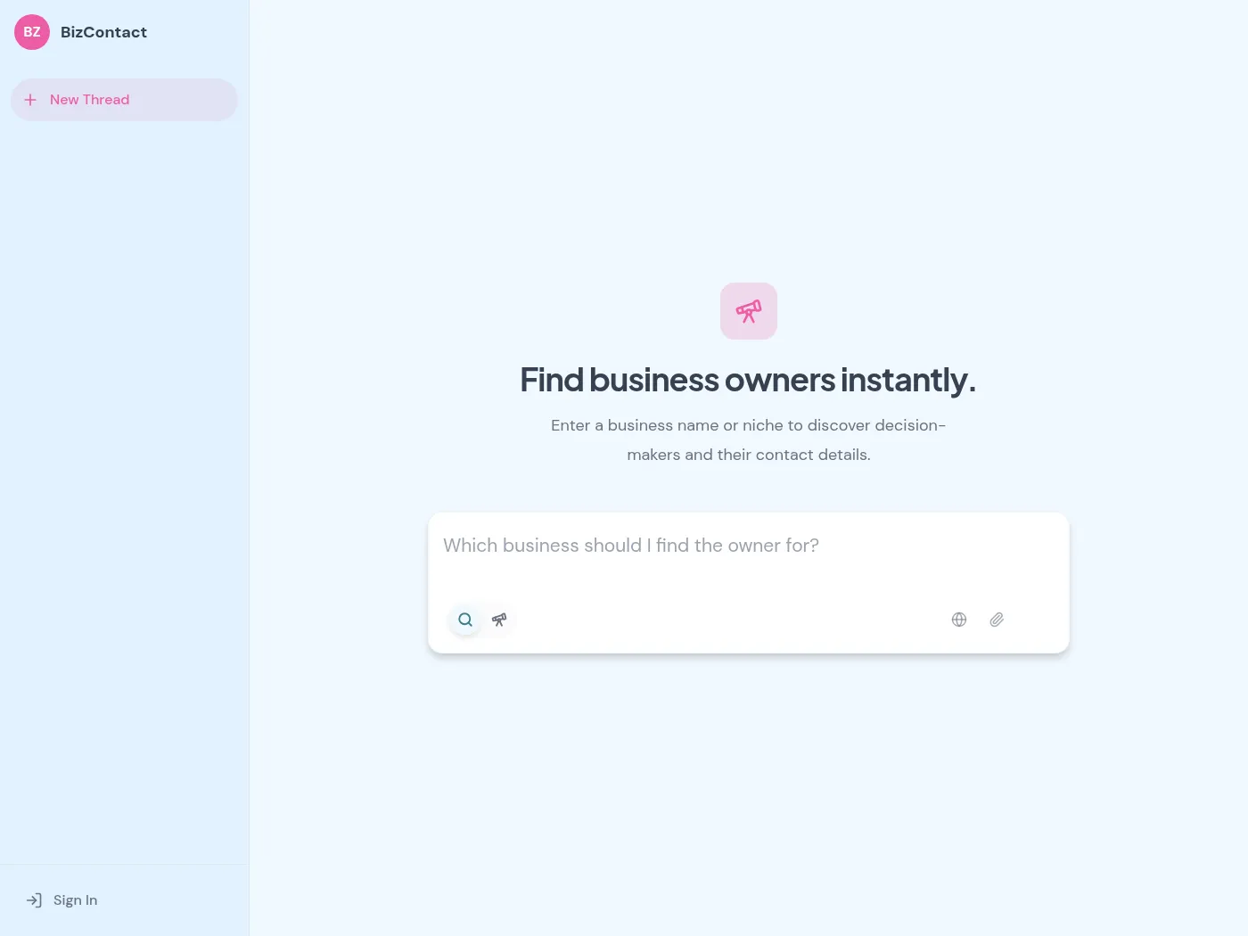 BizContact AI Agent