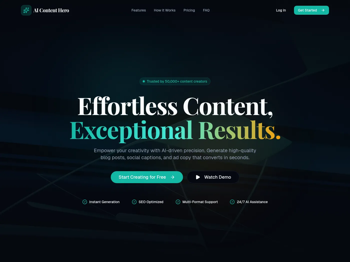 AI Content Hero